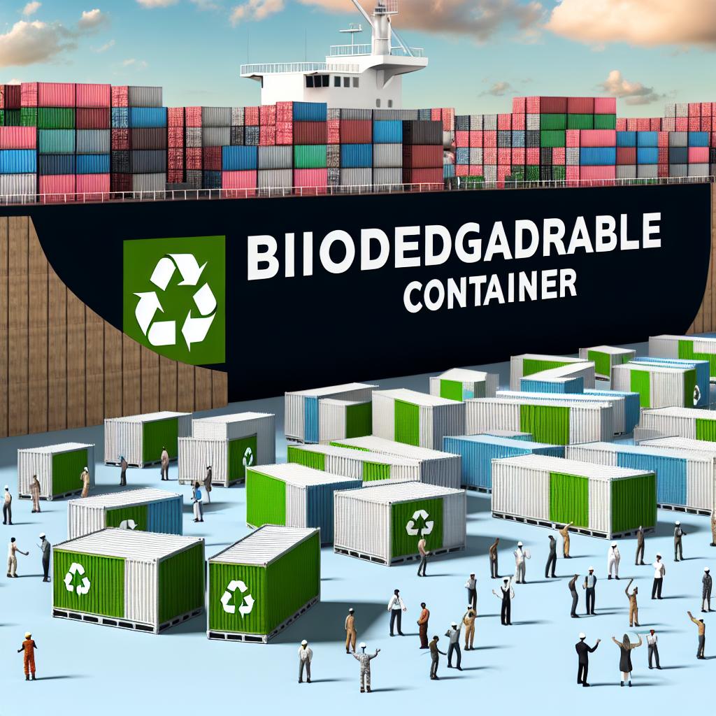 Biodegradable containers for sustainable shipping.